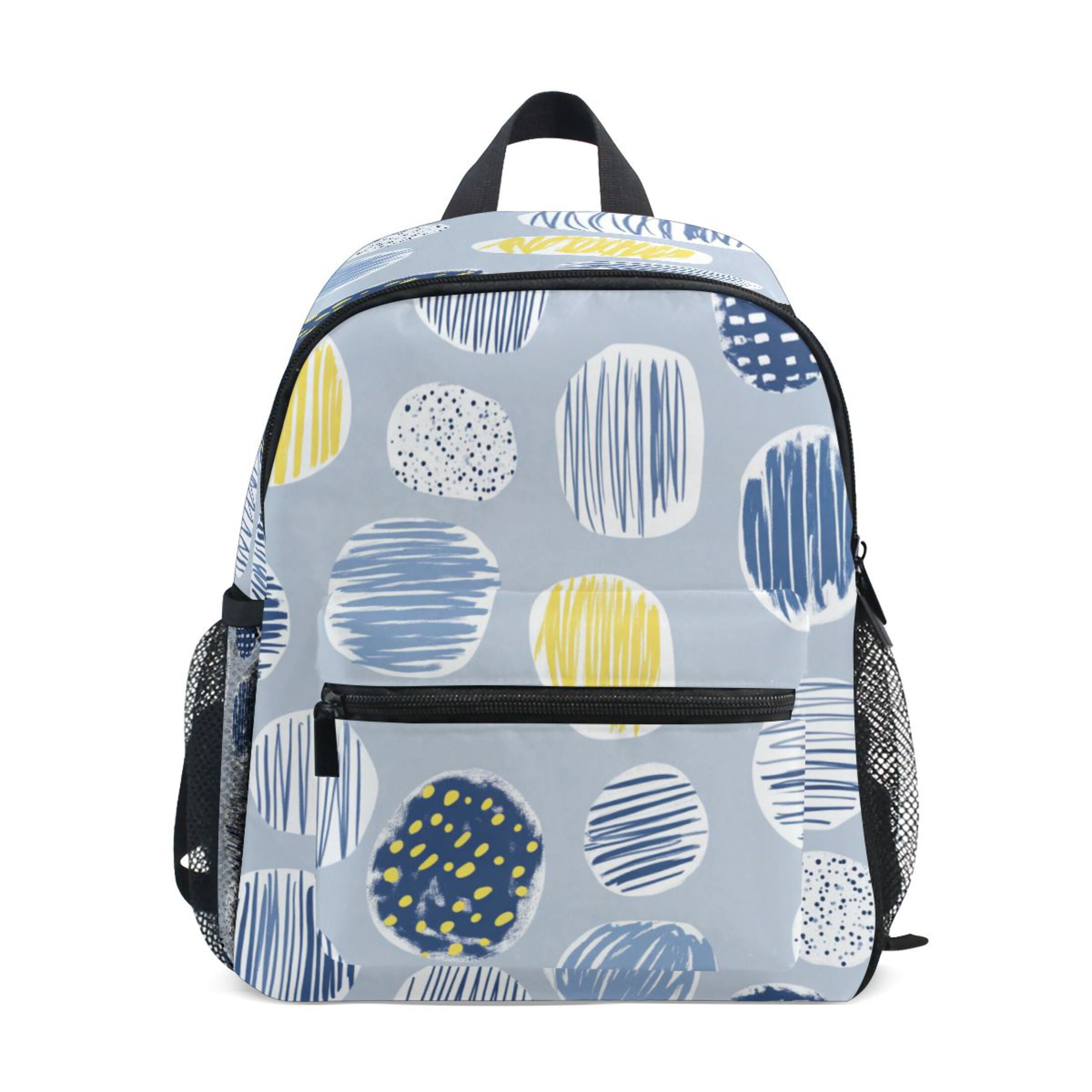 Mini Backpack Abstract Circles with Stripes - Durable with Safety ...