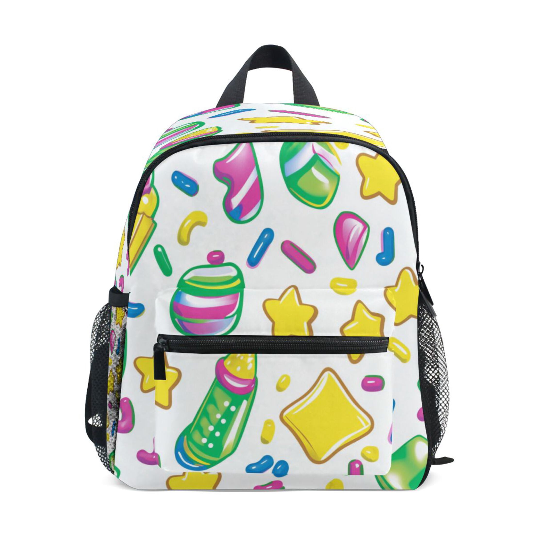 Mini Backpack Colorful Candy Pattern Illustration - Durable with Safety ...