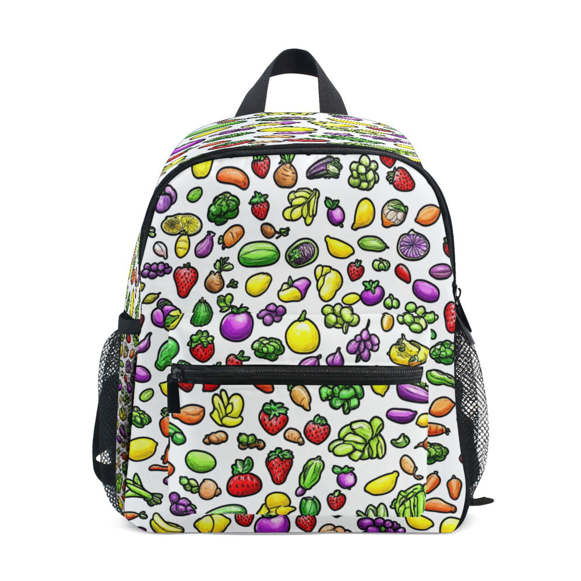 Mini Backpack Fruits and Vegetables Pattern - Durable with Safety ...