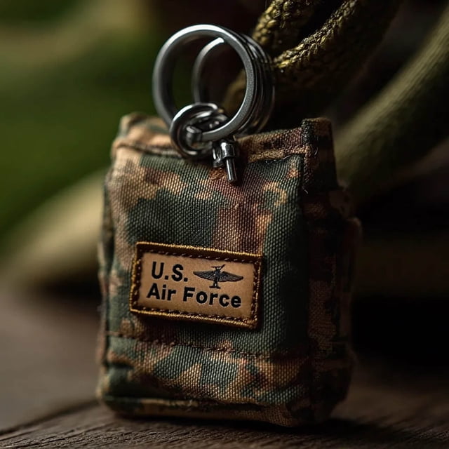 Mini Backpack Keychain with Carabiner Clip Portable Key Organizer Nylon ...
