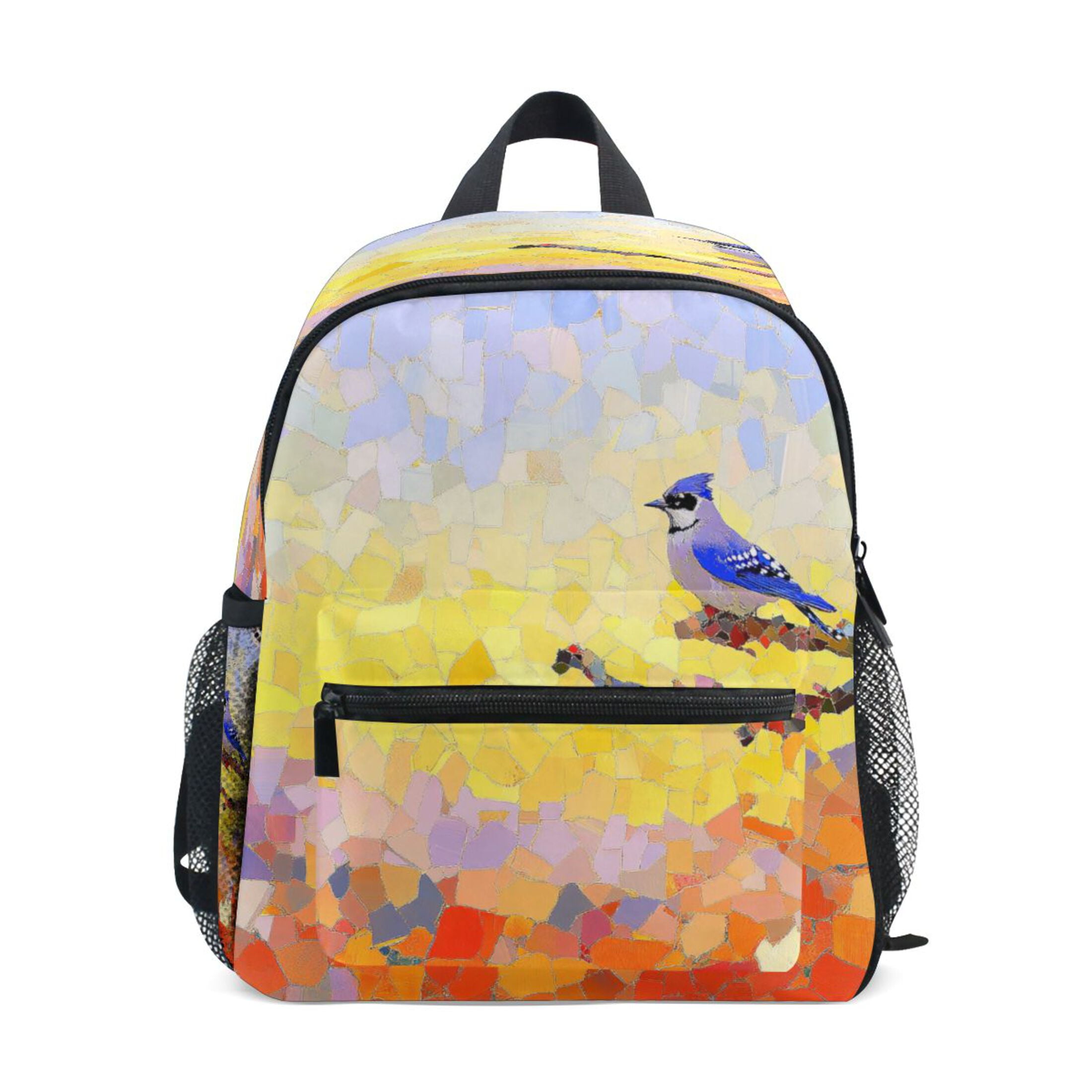 Mini Backpack Mosaic Blue Jay - Durable with Safety Features for 3-8 ...