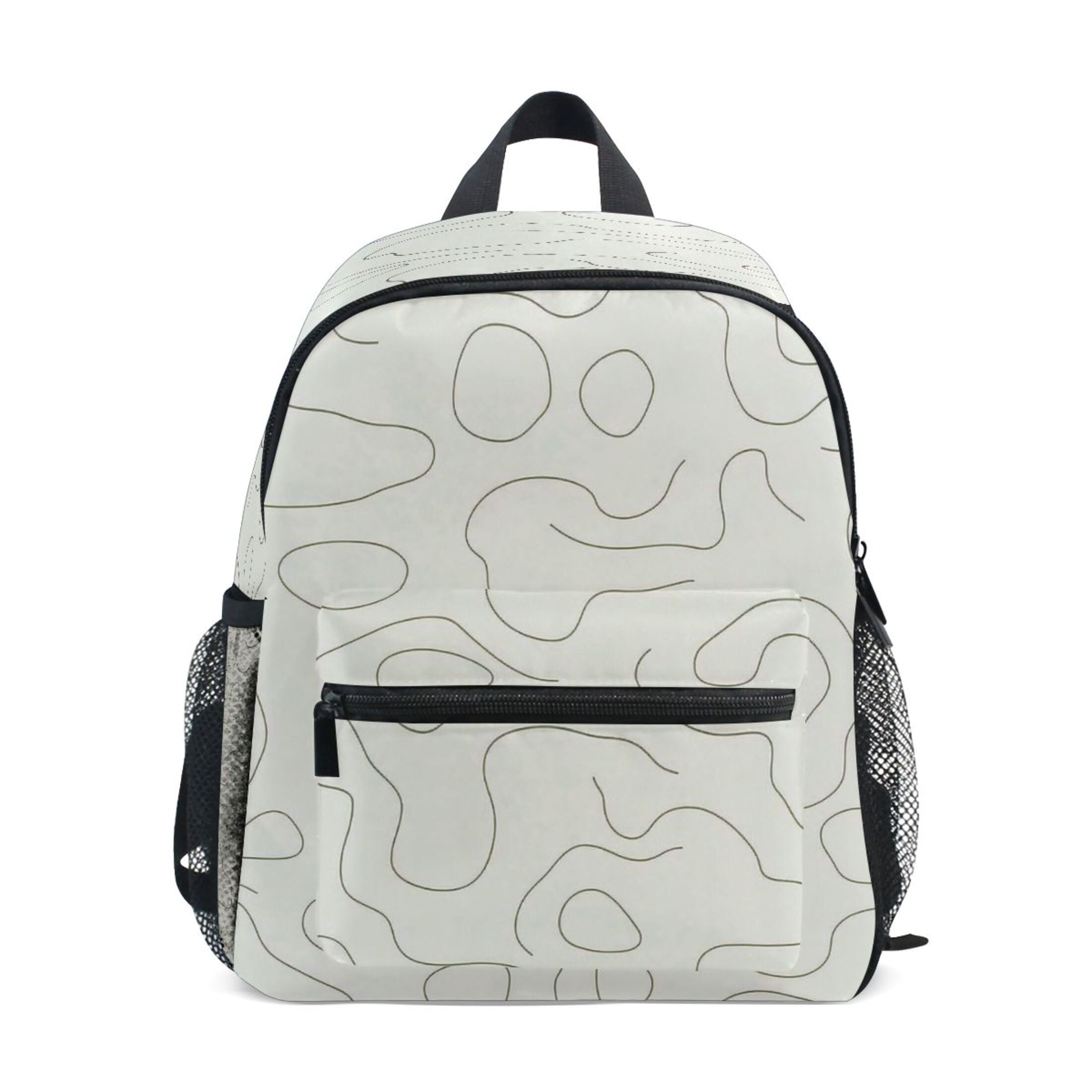 Mini Backpack Outlined Organic Shapes - Durable with Safety Features ...