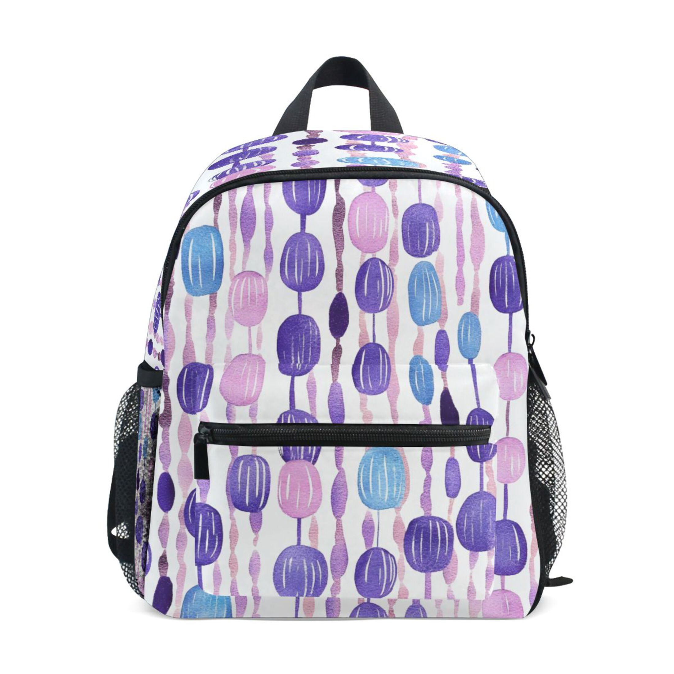 Mini Backpack Purple and Blue Bead Pattern - Durable with Safety ...