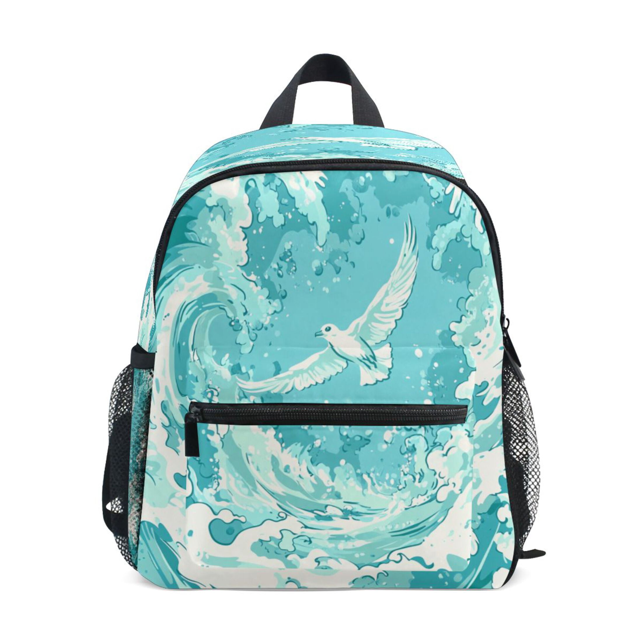 Mini Backpack Seagulls and Waves - Durable with Safety Features for 3-8 ...