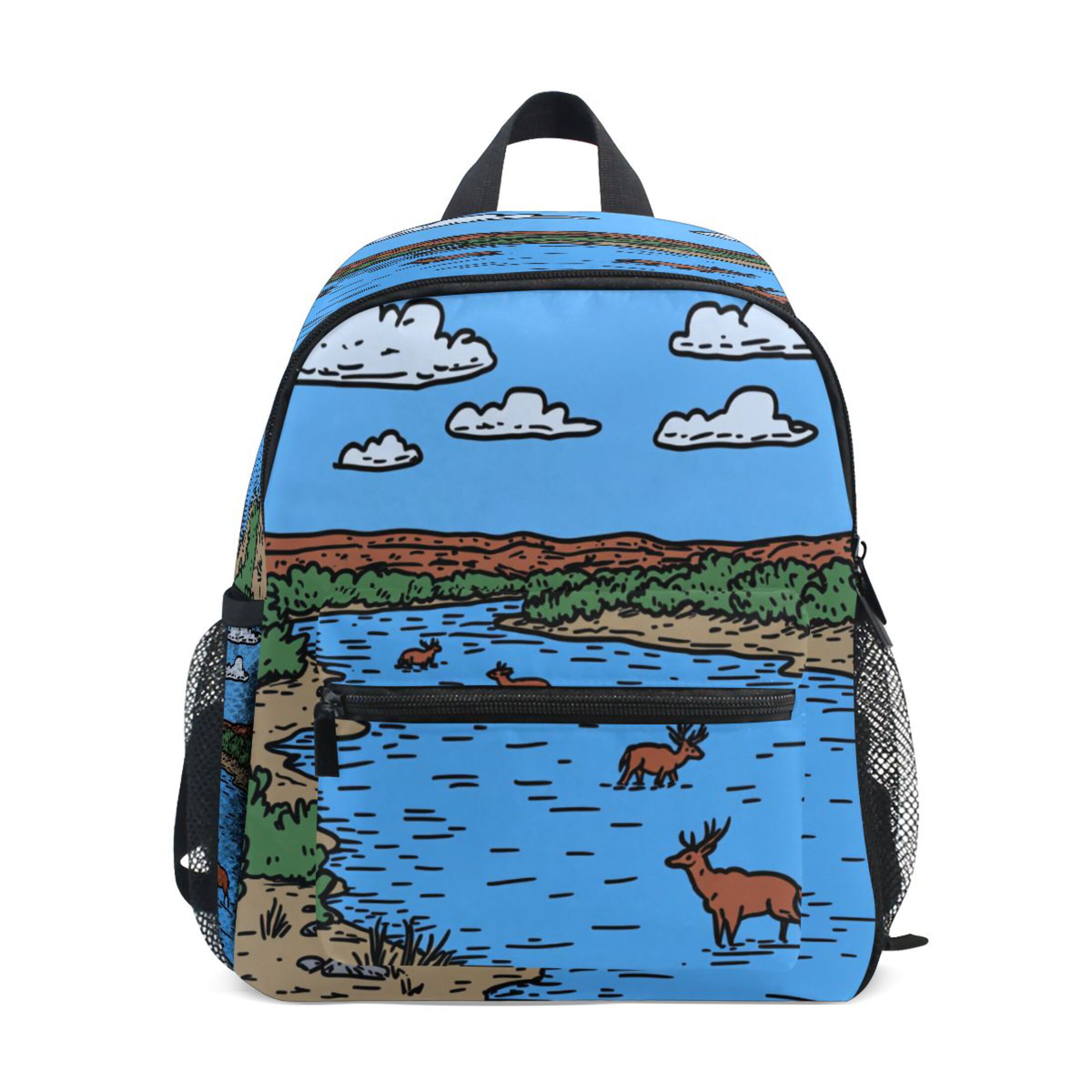 Mini Backpack Stream and Deer - Durable with Safety Features for 3-8 ...