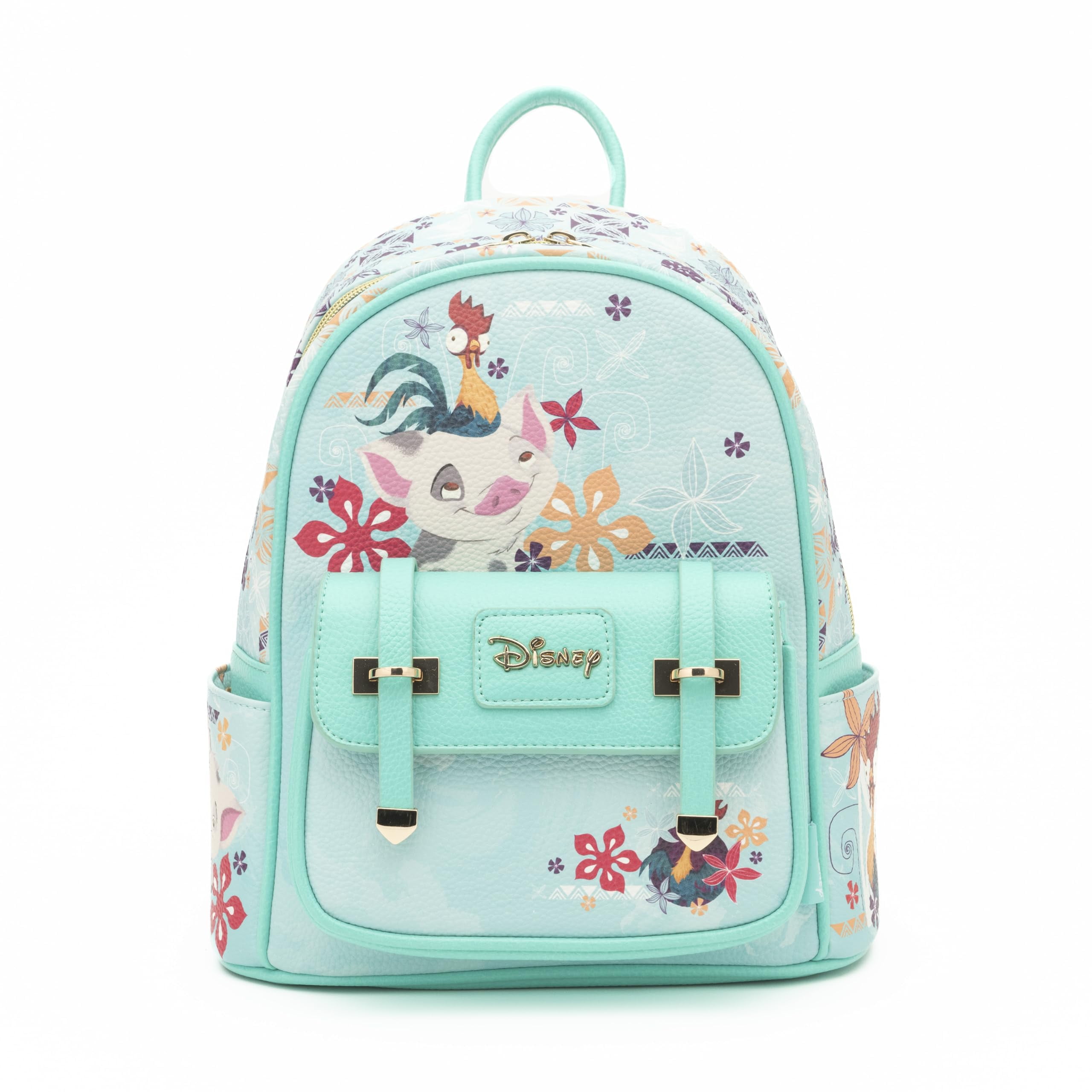 Mini Backpack Vegan Leather - Disney - Moana Featuring Pua and Hei Hei ...