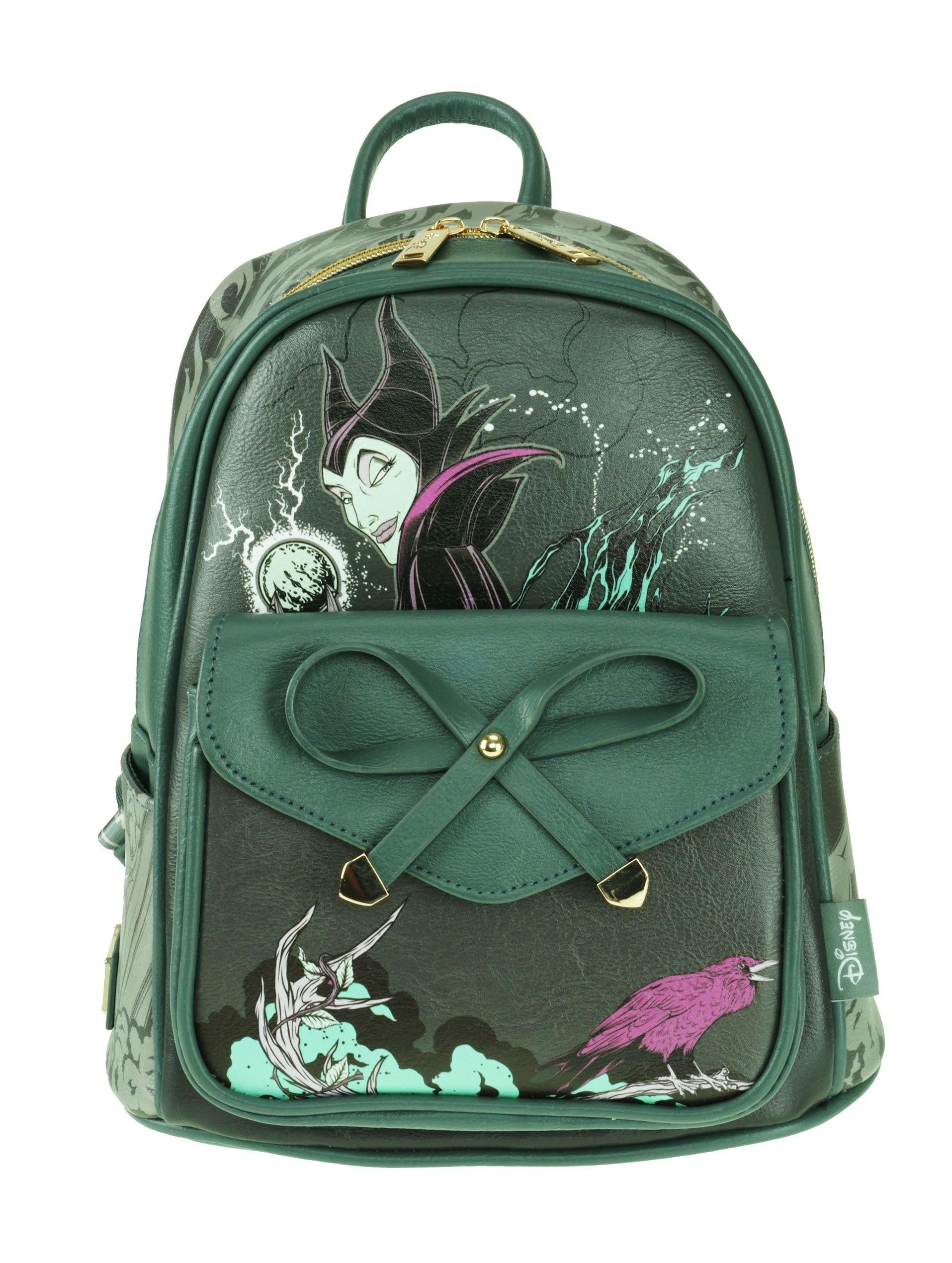 Mini Backpack Vegan Leather - Villains - Maleficent 11" - A21728 ...