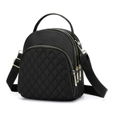 Justice Girls Cow Print Faux Fur Mini Backpack, Black - Walmart.com