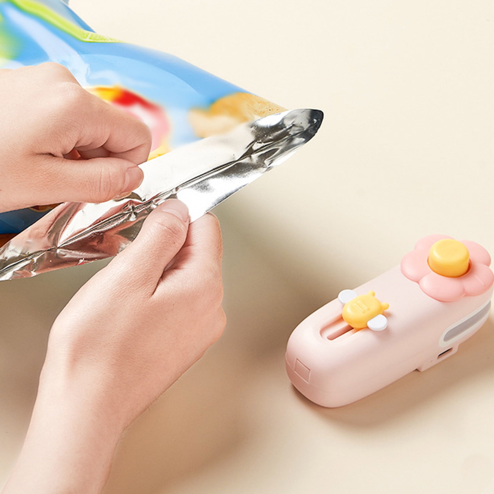 Mini Bag Sealer 2 In 1 Heat Sealer & Cutter Portable Usb Rechargeable ...