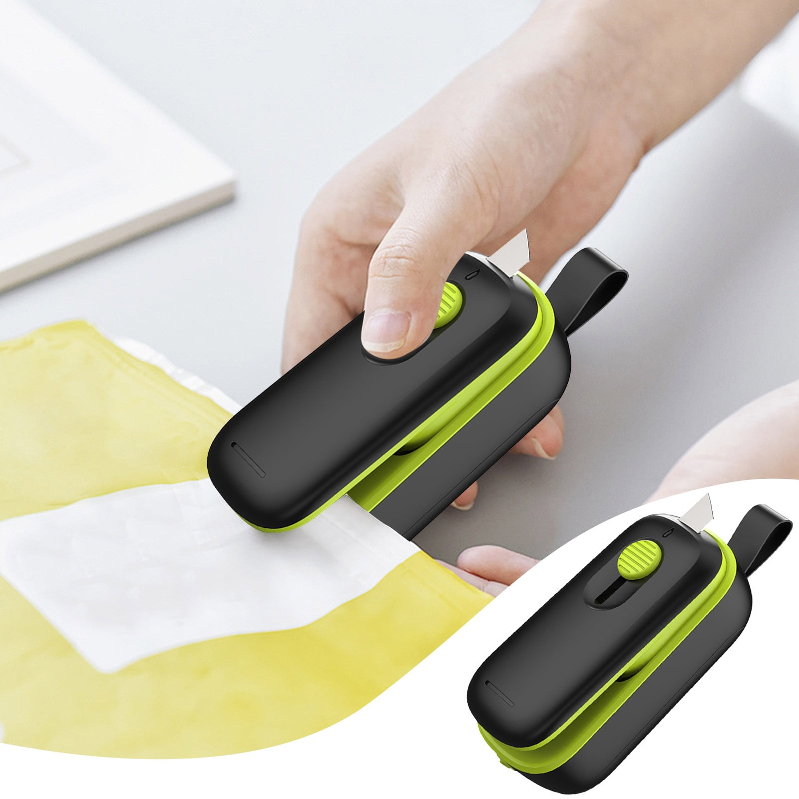 Mini Bag Sealer 2 in 1 Bag Sealer Heat Seal with Cutter and with ...
