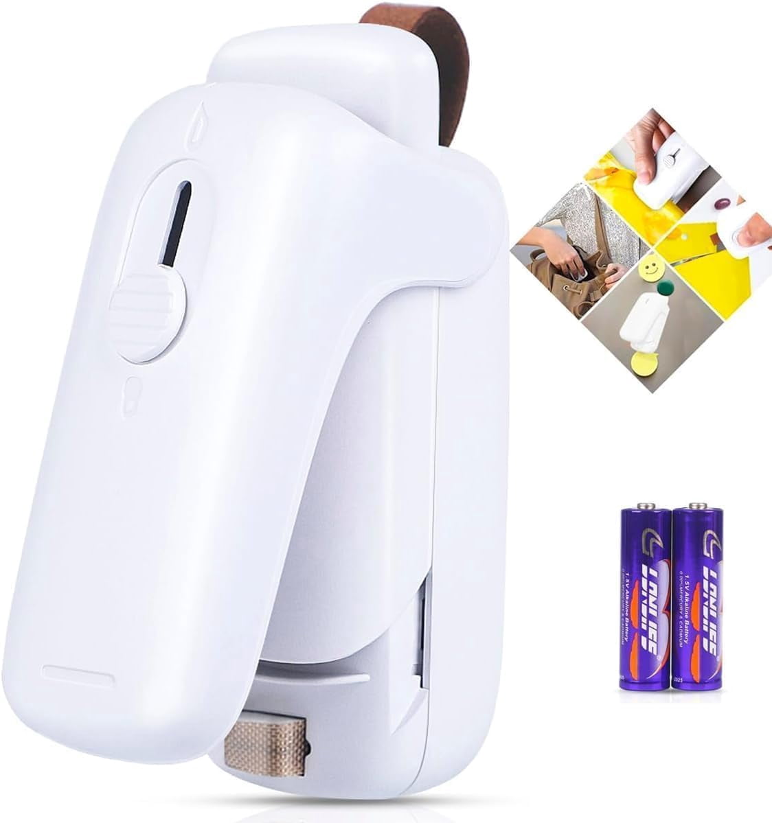 Mini Bag Sealer, Bag Sealer Heat Seal with Cutter, 2 in 1 Heat Sealer ...