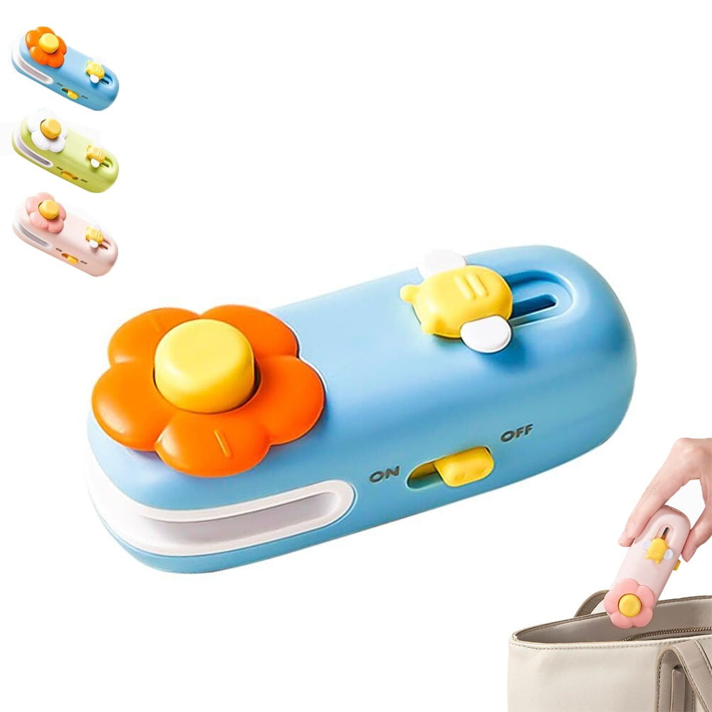 Mini Bag Sealer & Cutter 2-in-1 Rechargeable Heat Seal Tool for Plastic ...