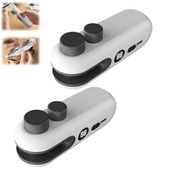 Mini Bag Sealer with Cutter and Magnet, 2026 Upgraded Handheld Vacuum ...