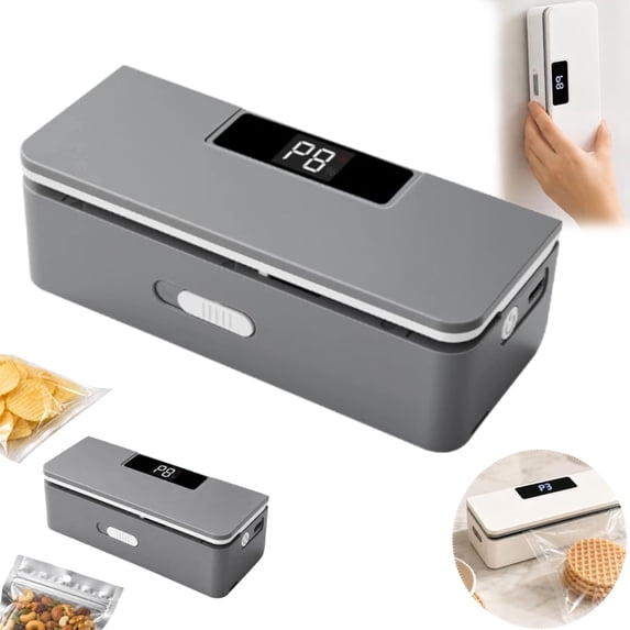 Mini Bag Sealer with Cutter and Magnetic Fridge Storage, USB-C ...