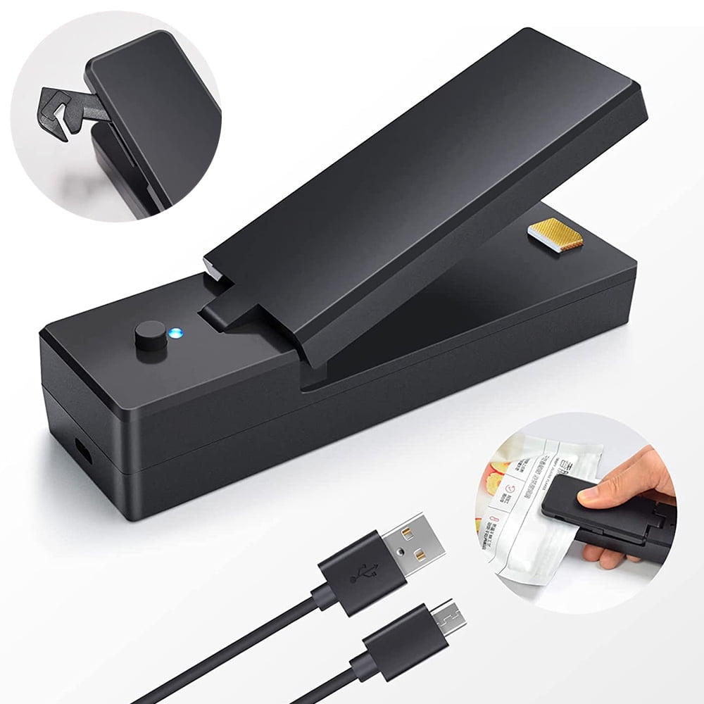 Mini Bag Sealer, Food Bag Heat Sealer, 2 in 1 Portable Sealer and ...