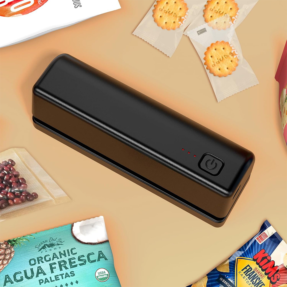 Mini Chip Bag Sealer, Portable Chip Bag Resealer Machine for Snack Plastic Fresh Bags Cookies ...