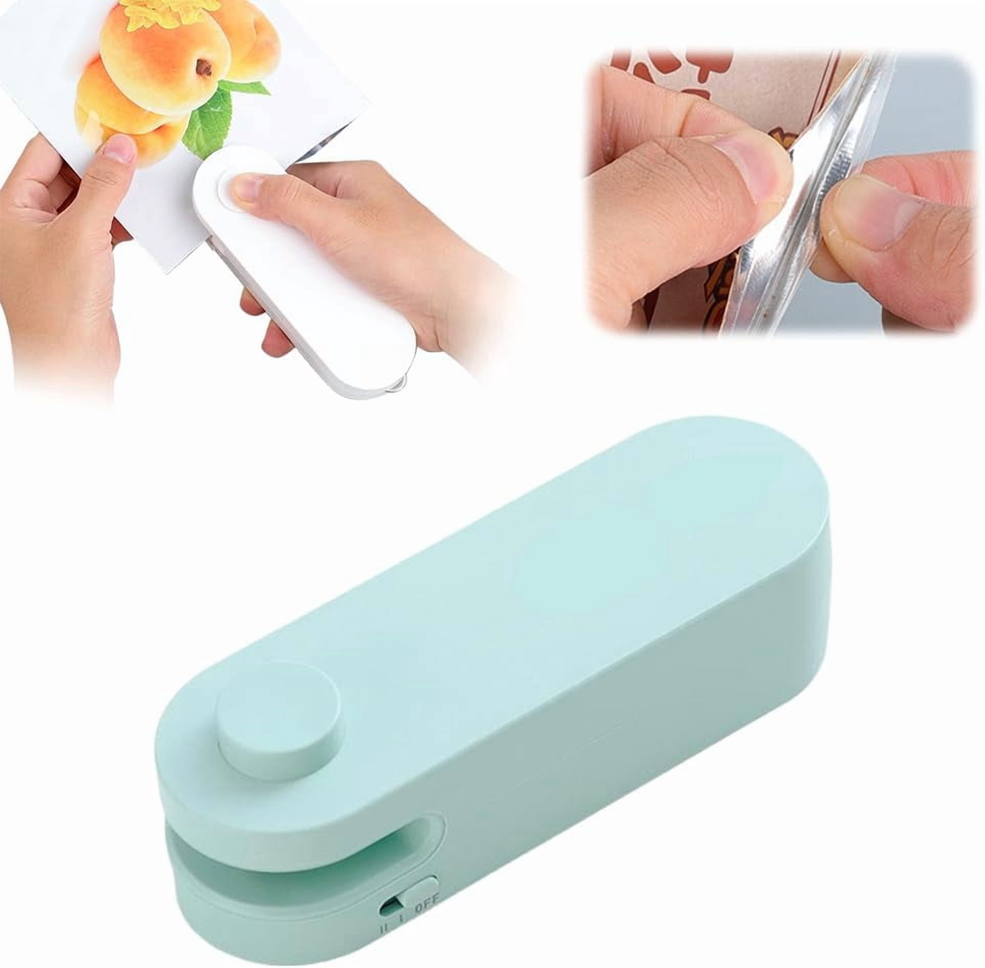 Mini Bag Sealer,Upgrade 2 in 1 USB Rechargeable Food Bag Sealer,Sealing ...