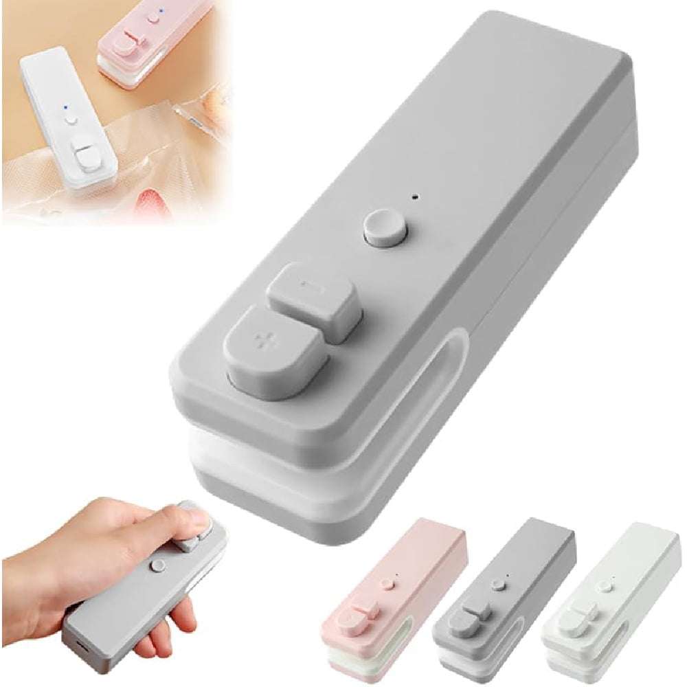 Mini Bag Sealer, Upgrade USB rechargeable Bag Sealer 2 in 1 Bag Sealer ...