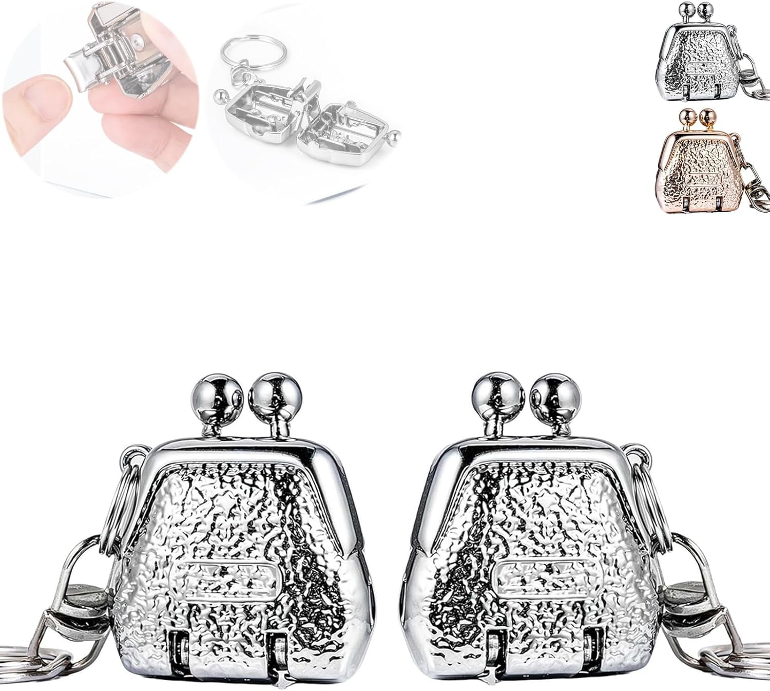 Mini Bag-Shaped Folding Nail Clippers, Foldable Portable Travel Size ...