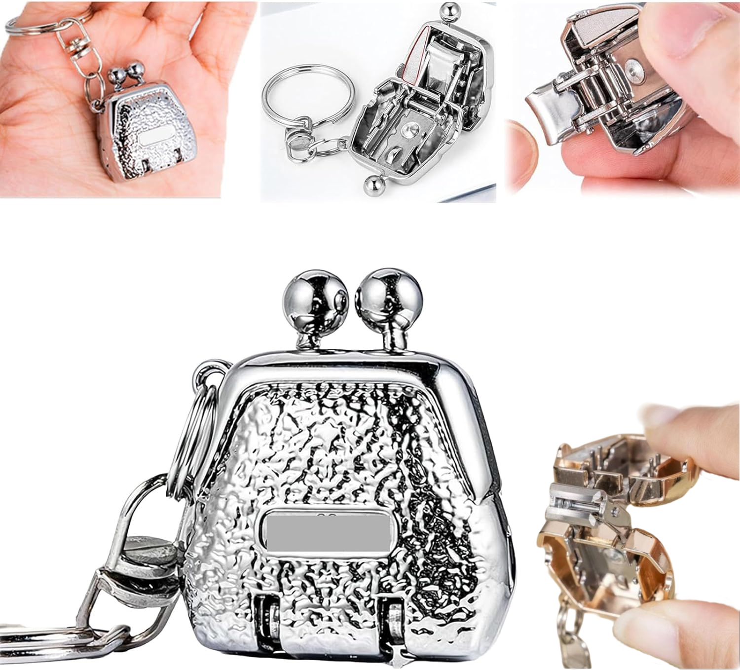 Mini Bag-Shaped Folding Nail Clippers, Stainless Steel Mini Fingernail ...