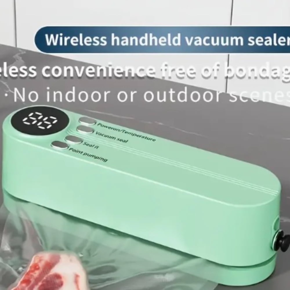 Mini Bag Vacuum Sealer 3 in 1 Bag Heat Sealer Vacuum Sealer Machine for Dry/Moist Food Cordless ...