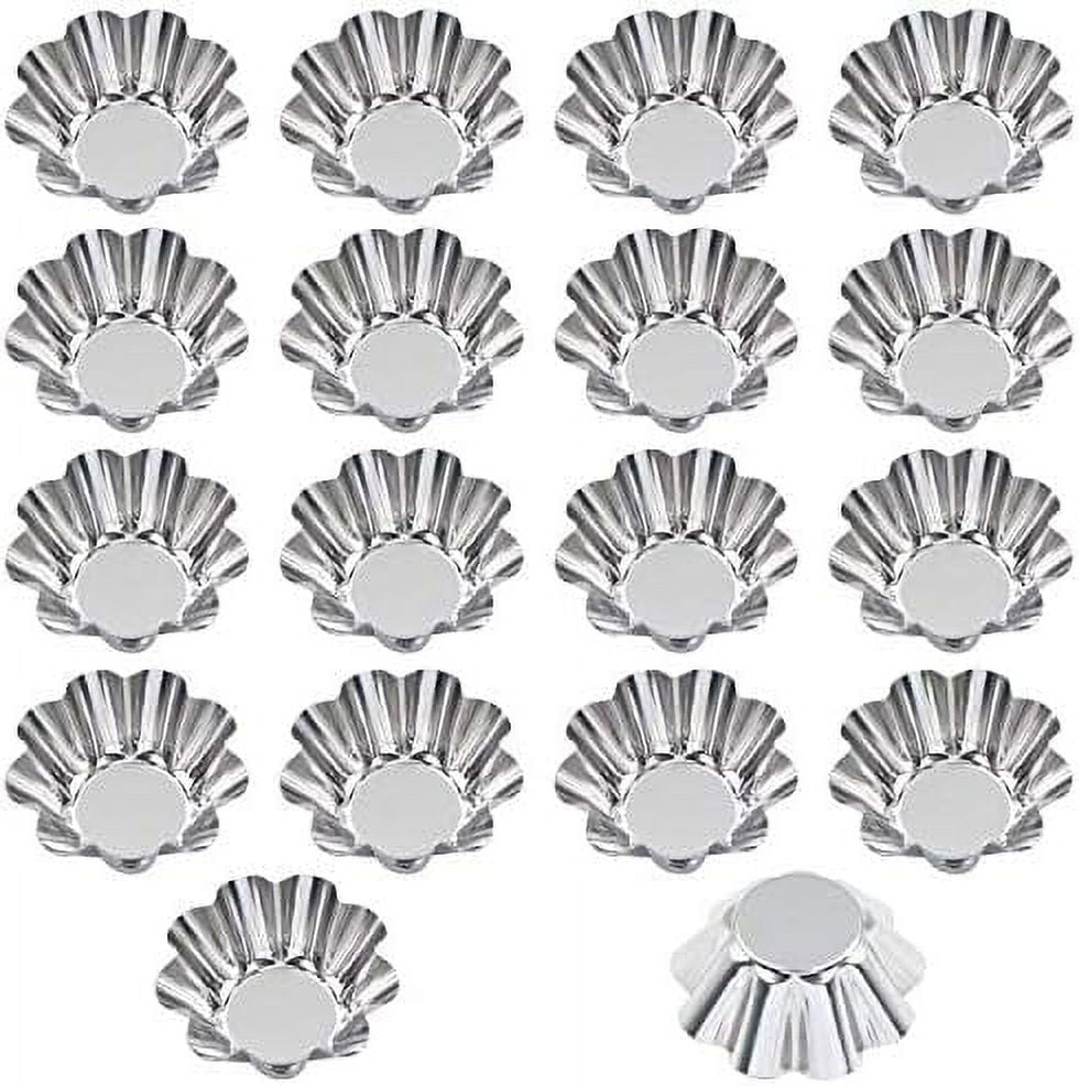 DIY Baking Cups, Reusable Stainless Steel, Non-Stick Tart Pans, Ideal ...