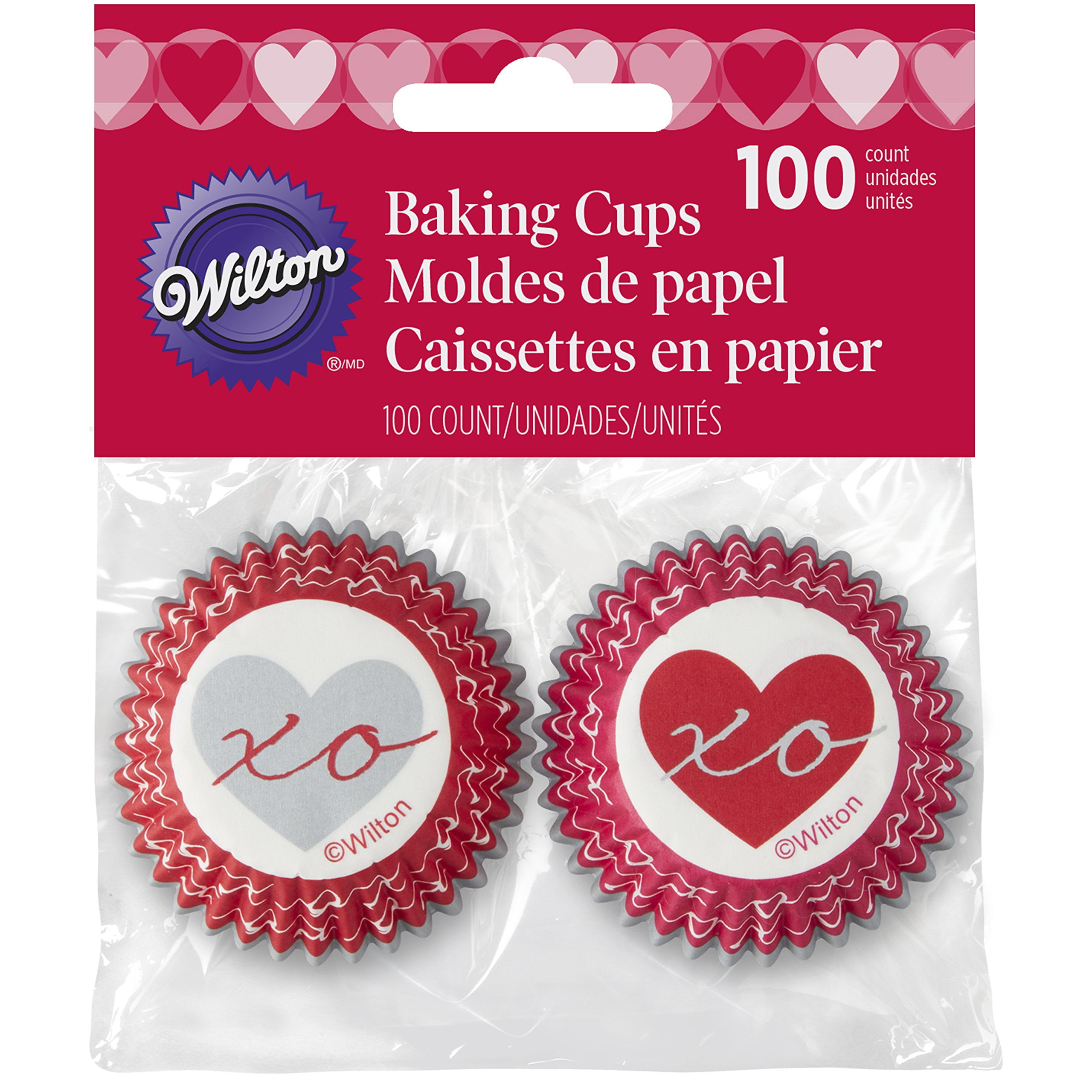 Wilton Heartfelt Valentine Mini Baking Cups 100 Count - Walmart.com