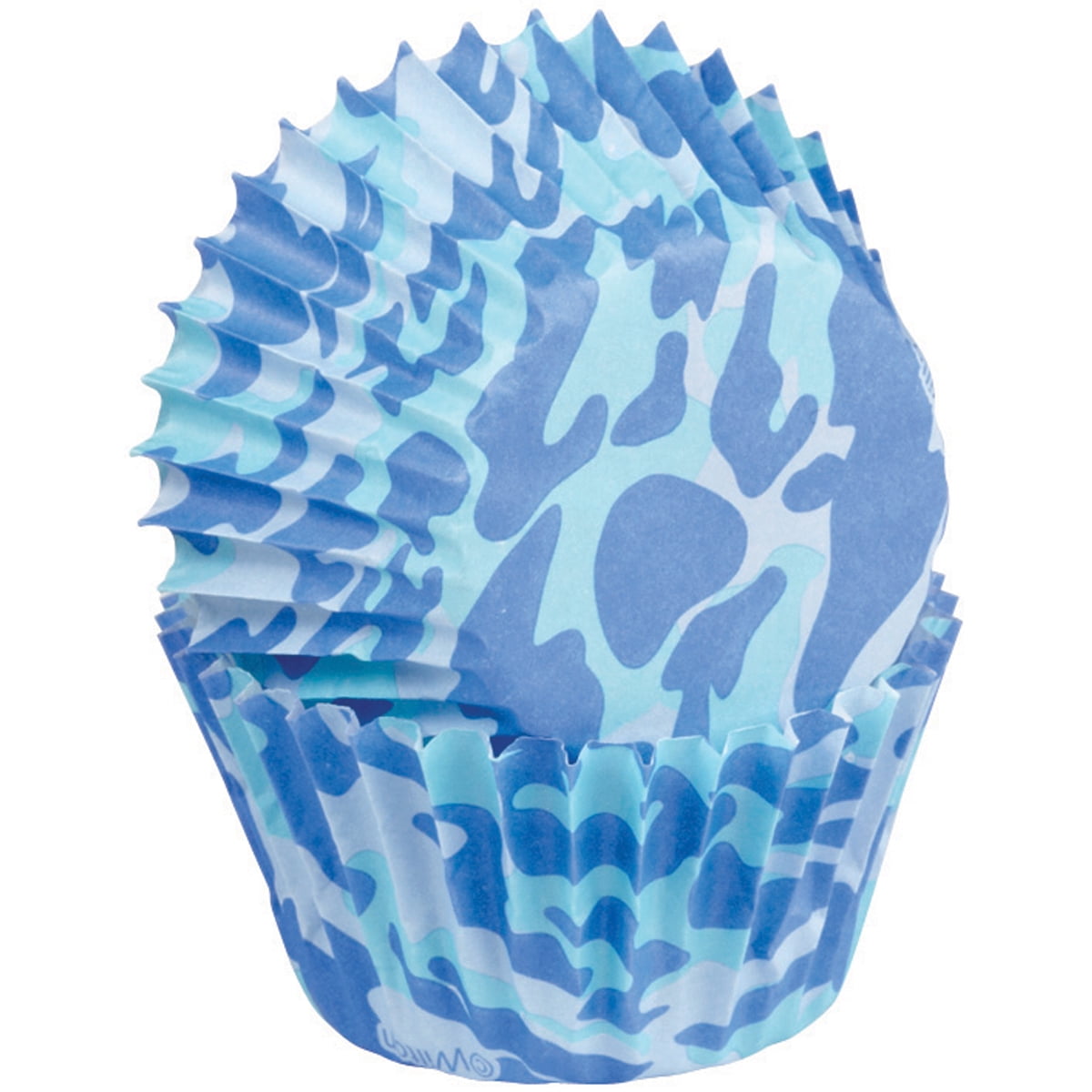 Blue Camouflage Cupcake Liners