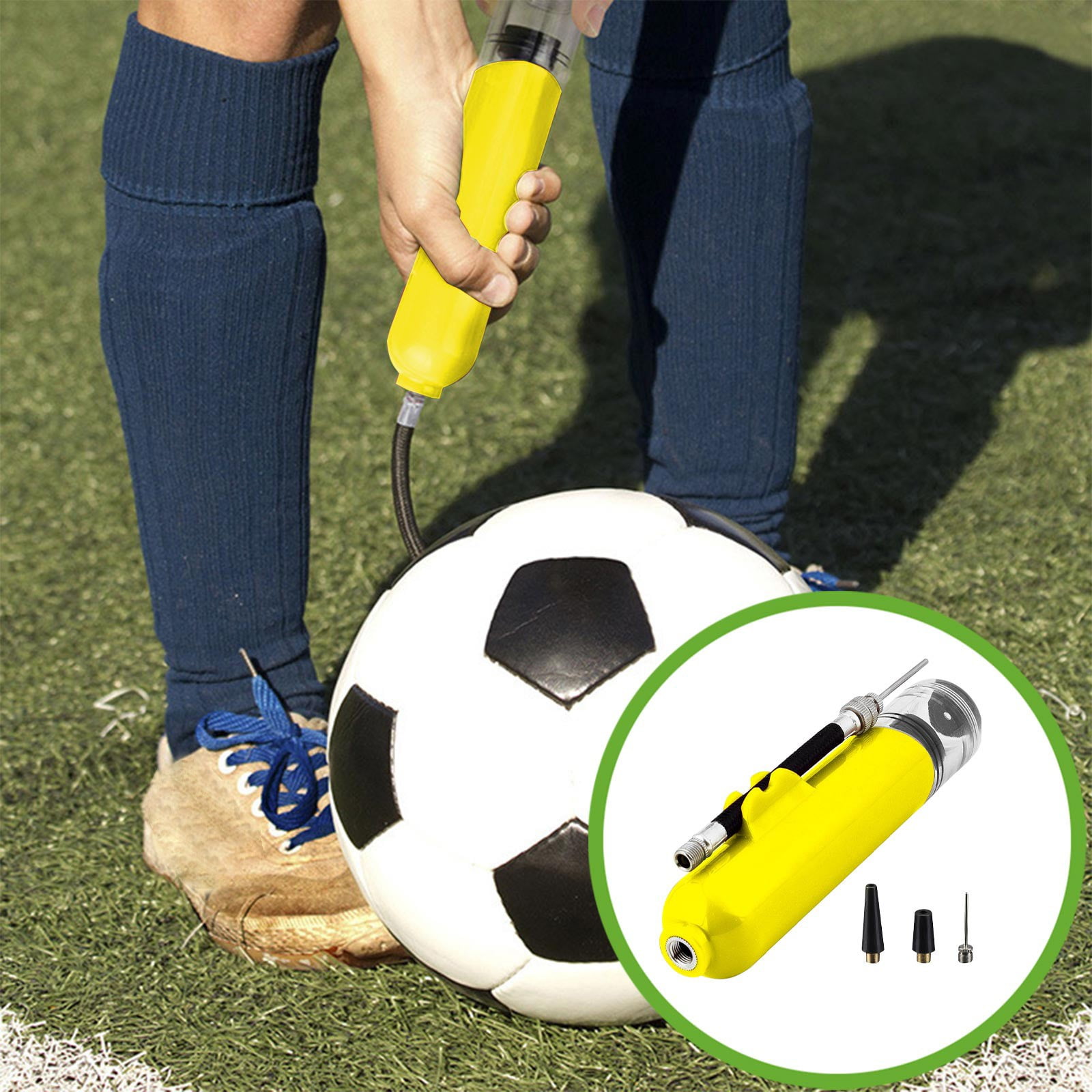 Mini Ball Inflator Pump Portable Handheld | Bidirectional High Pressure ...