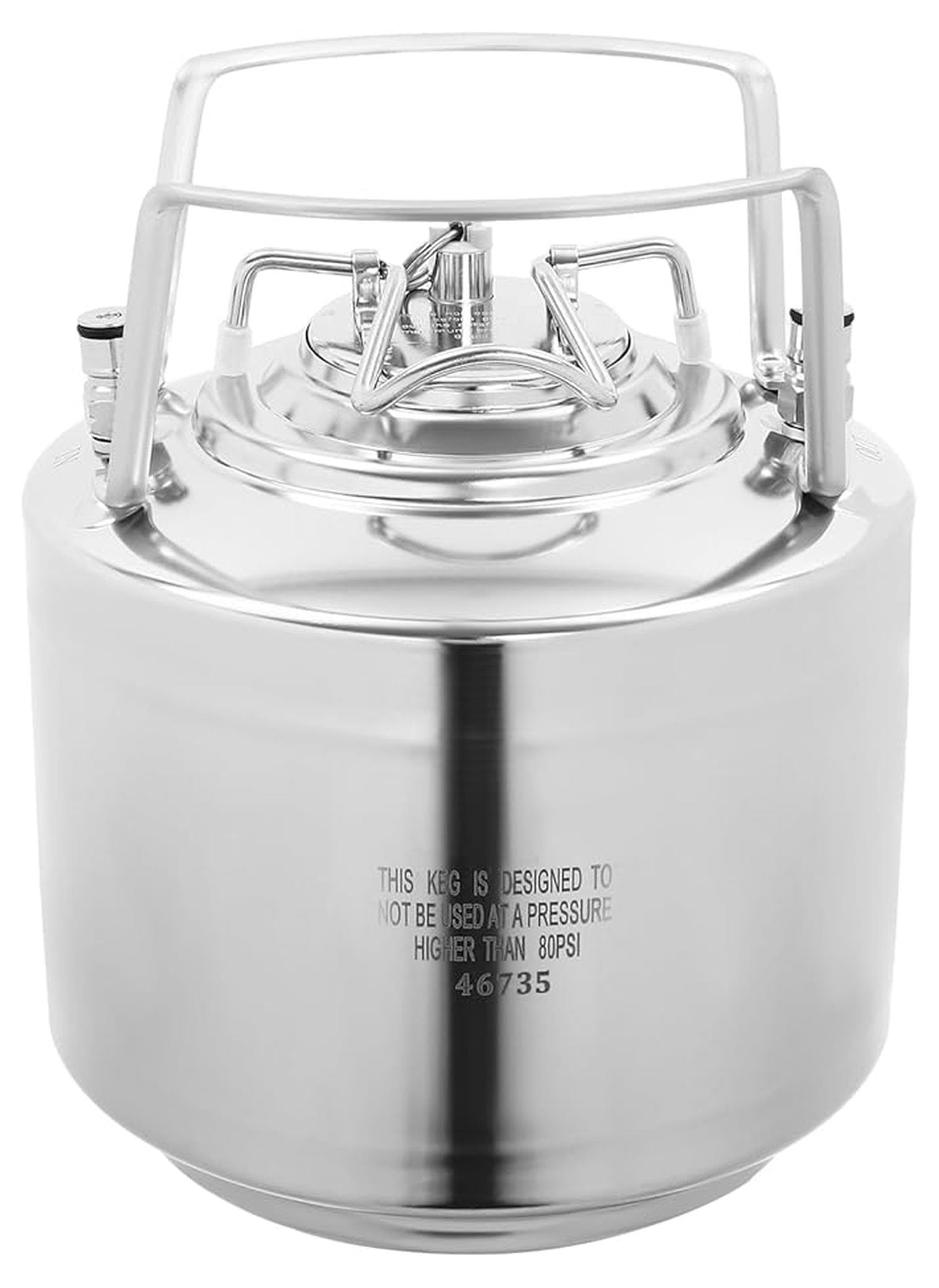 Mini Ball Lock Keg, 1.6 Gallon Home Brewing Keg, Stainless Steel Beer ...