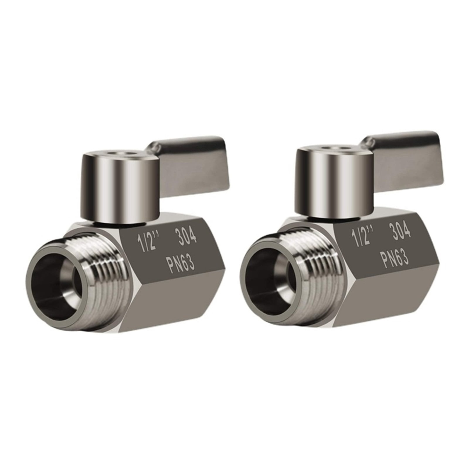 Mini Ball Valve Stainless Steel (1/2 Inch Female X Male) NPT Thread ...