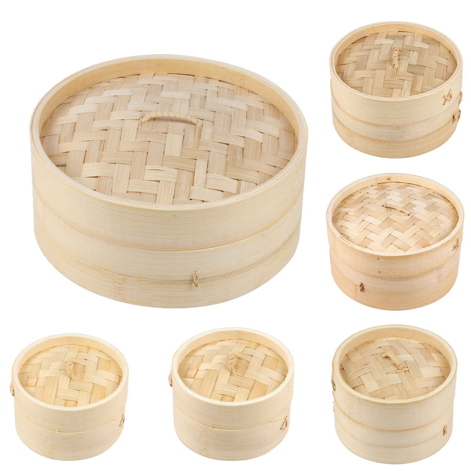 Mini Bamboo Dim Sum Dumpling Steamer Basket for Dessert Party Favors ...