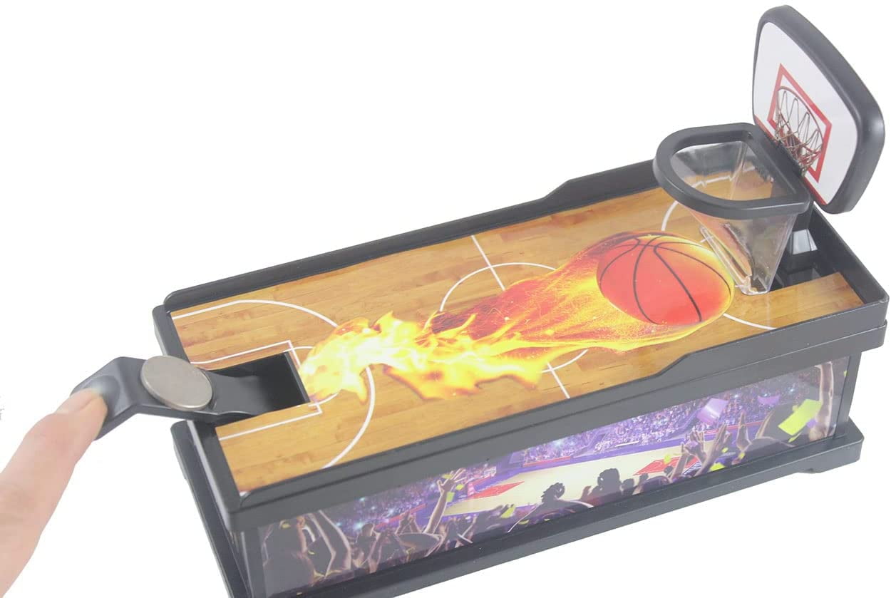 Mini Bank Basketball Game - Toy Shooting Hoops - Shoot Coins into Bank ...