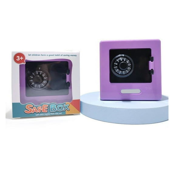 Mini Bank Money Box Retro Rotating Password Cash Coins Saving Box Bank ...