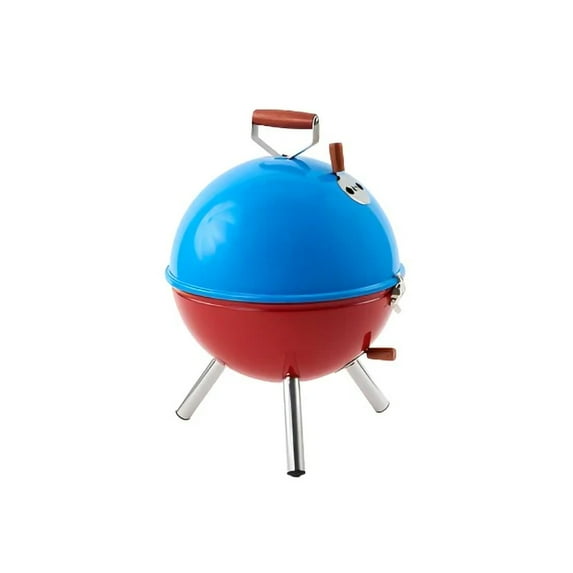 Mini Barbeque Charcoal Grill, Red/Blue, Metal, 17" - Walmart.com