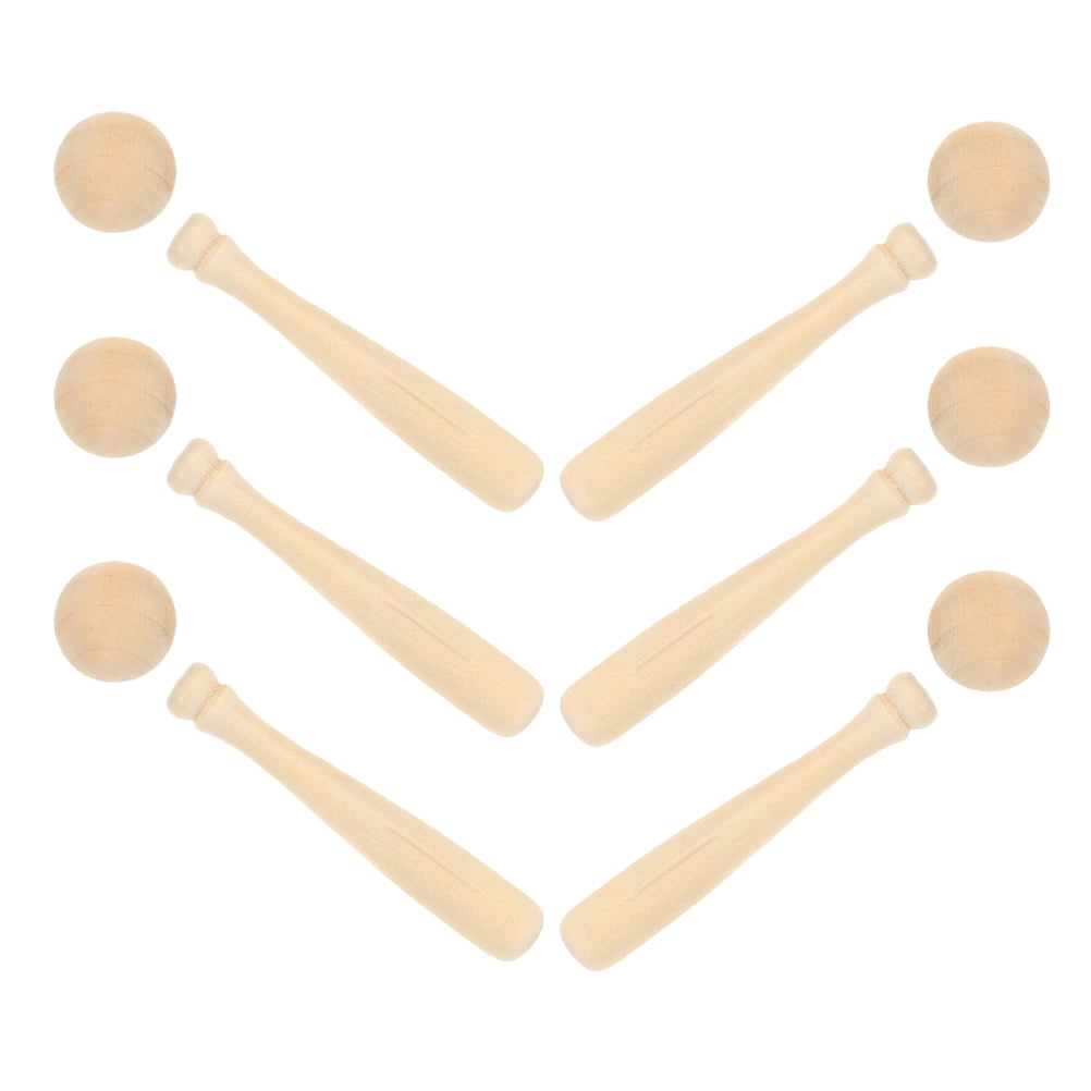 Mini Baseball Bat DIY Baseball Bat Miniature Toys Baseball Bats ...