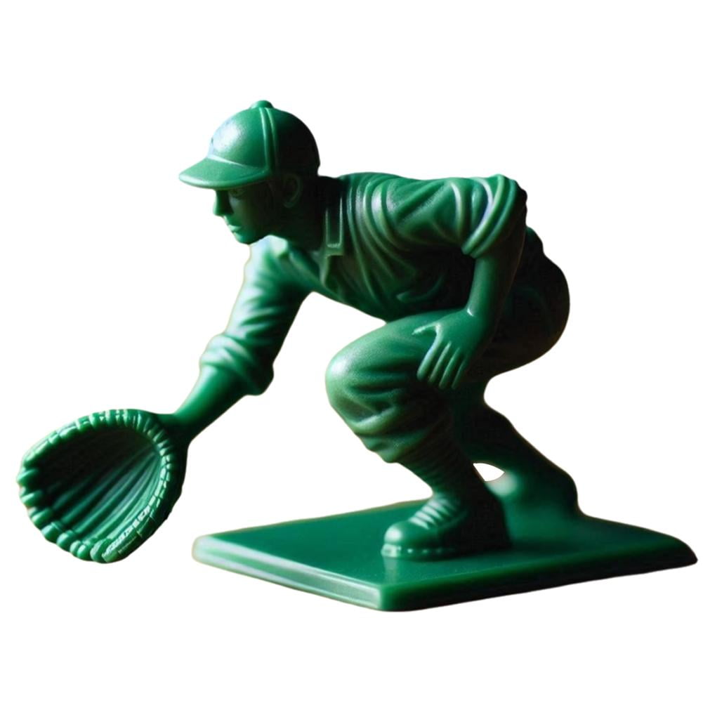 Mini Baseball Player Figurines Toy,Green Baseball Players Pitcher ...