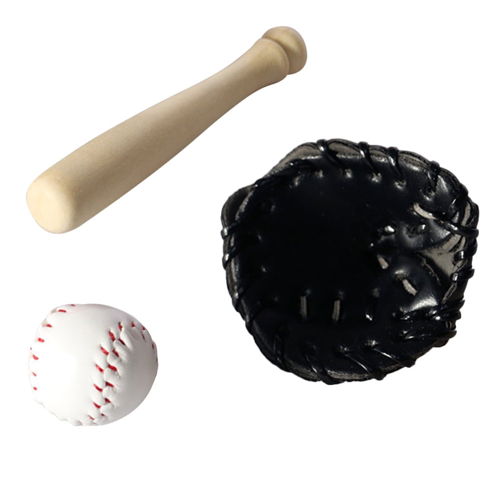 Mini Baseballs Kids Pretend Toys Model Bat Decorate Girls Accessories ...