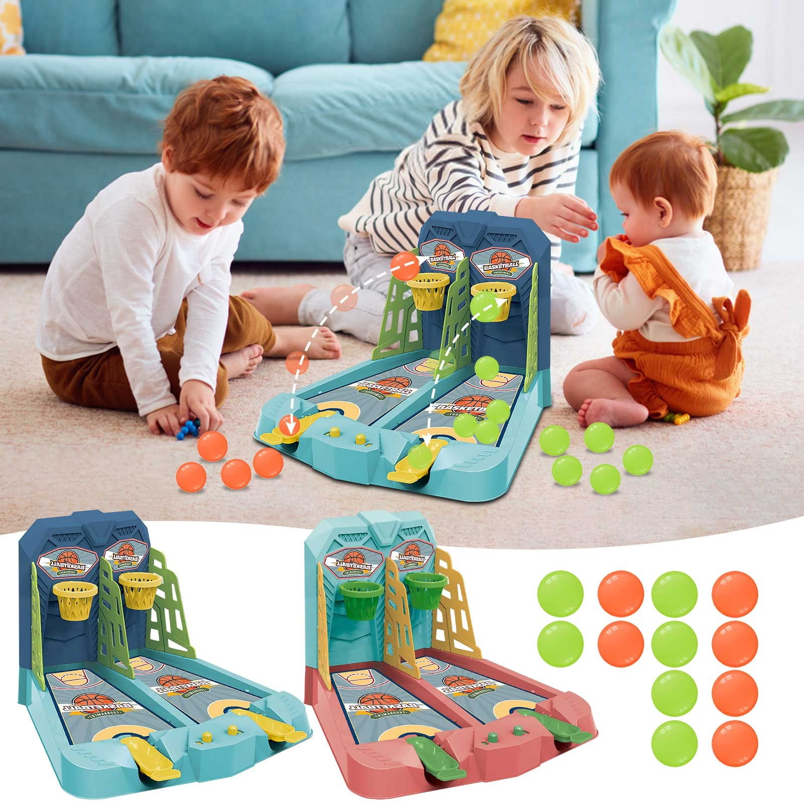 Mini Basketball Court Game | Desktop Finger Ejection Competitive Hoop ...