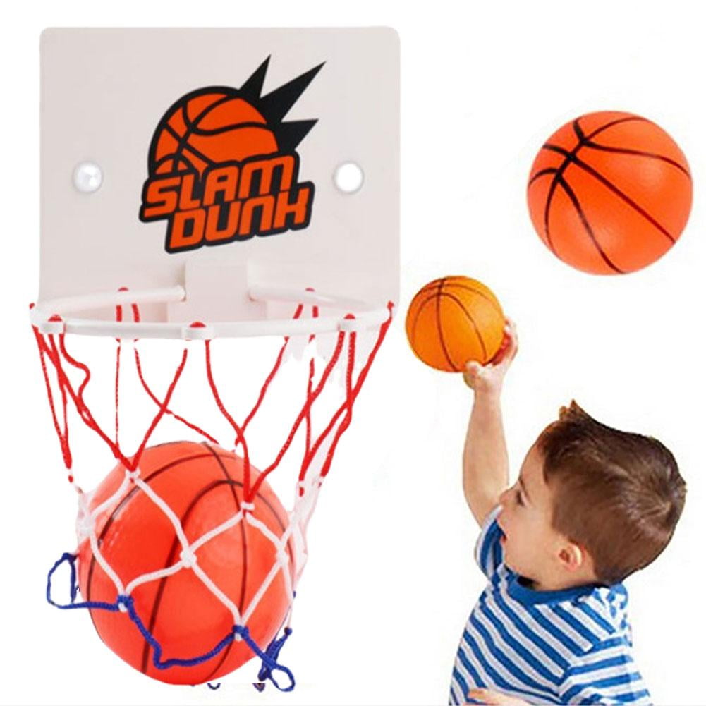Mini Basketball Hoop and Balls - Bedroom Bathroom Toilet Office Desktop ...