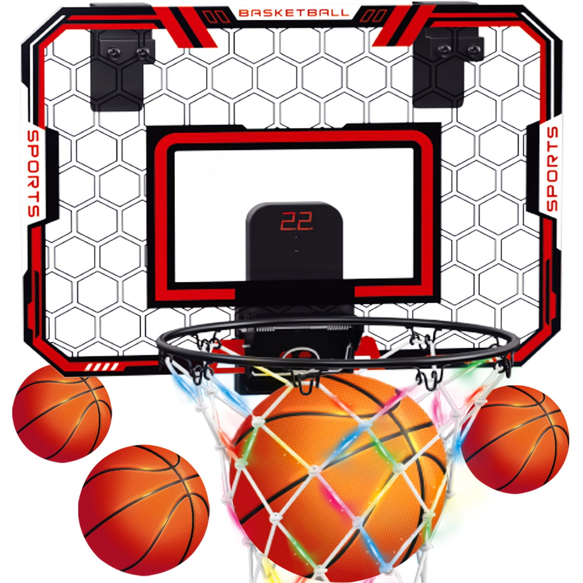 [Mini Basketball Hoop] LED Mini Basketball Hoop for Youngsters | Indoor ...
