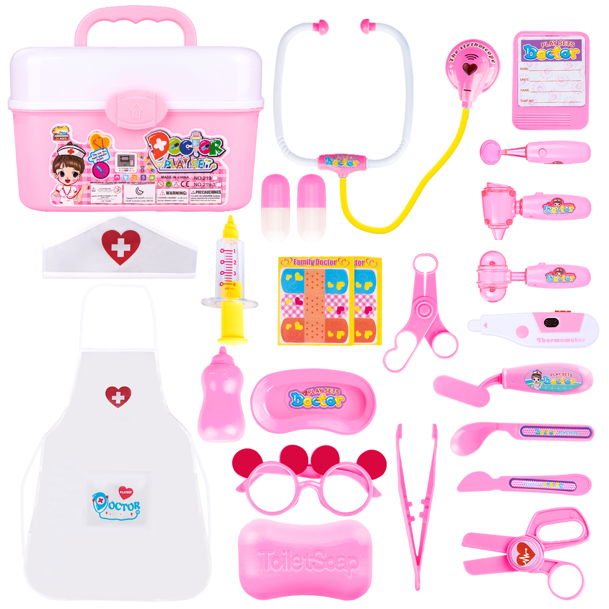Disney Junior’s Minnie Mouse Bow-Care Doctor Bag Set, Dress Up and ...