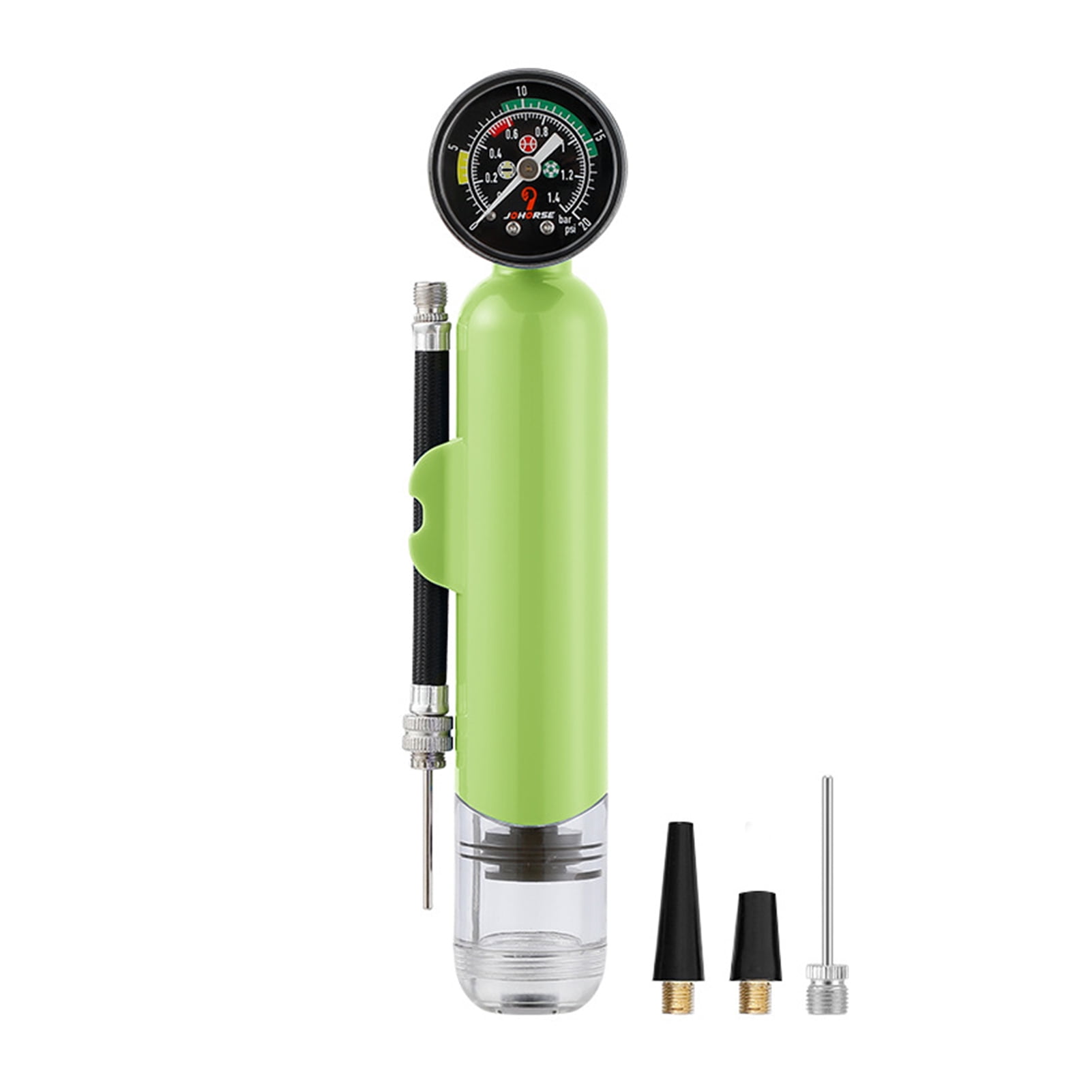 Mini Basketball Inflator with Pressure Gauge Premium Dual Action Ball ...