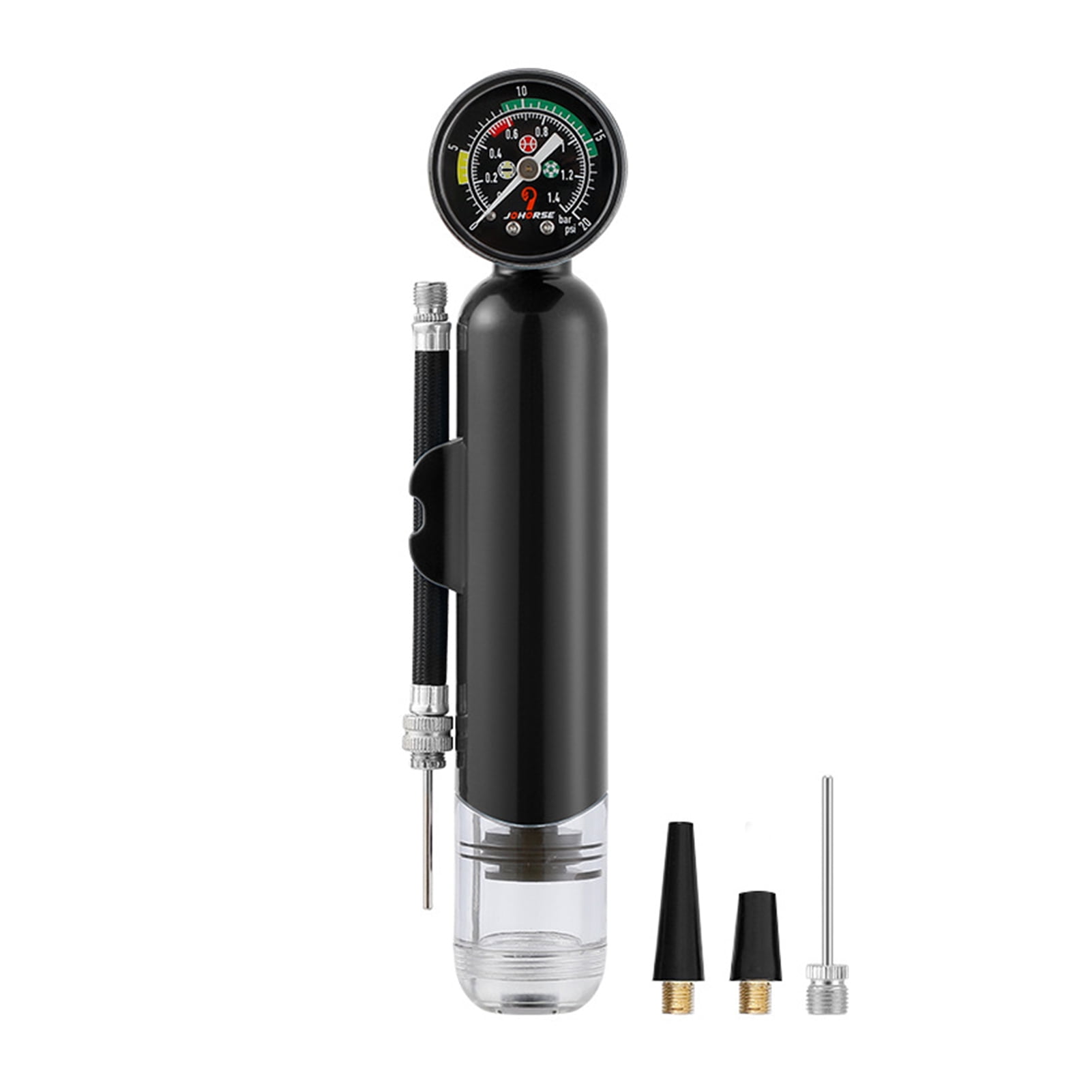 Mini Basketball Inflator with Pressure Gauge Premium Dual Action Ball ...