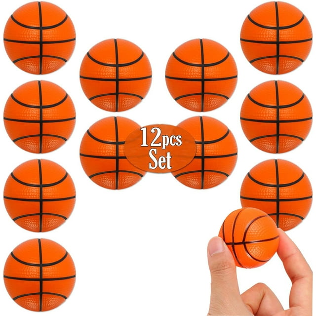 Mini Basketball Stress Balls 12 Pcs| 1.57 Inch Mini Basketballs for ...