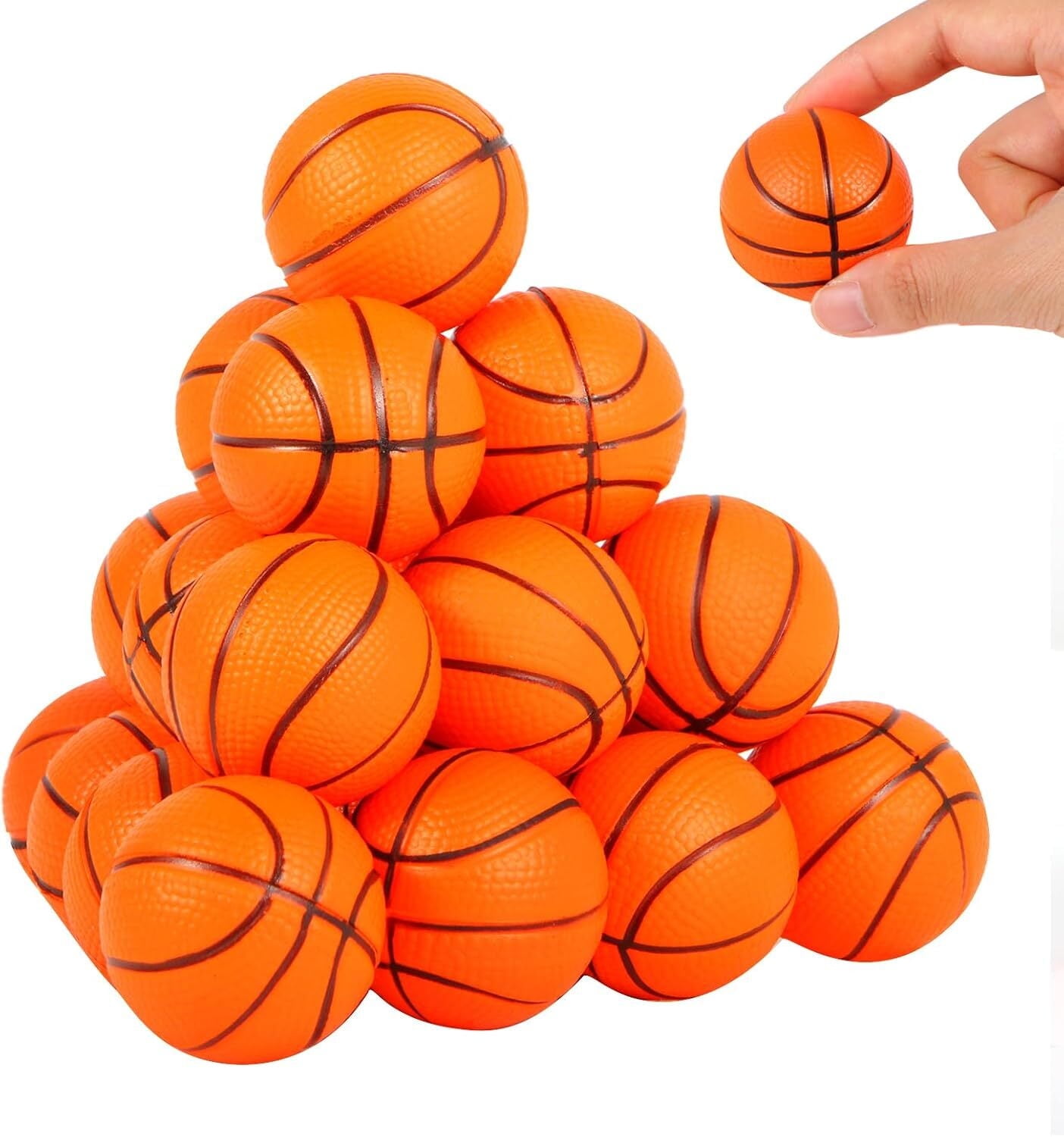 Mini Basketball Stress Balls 12 Pcs| 1.6” Inch Mini Basketballs for ...