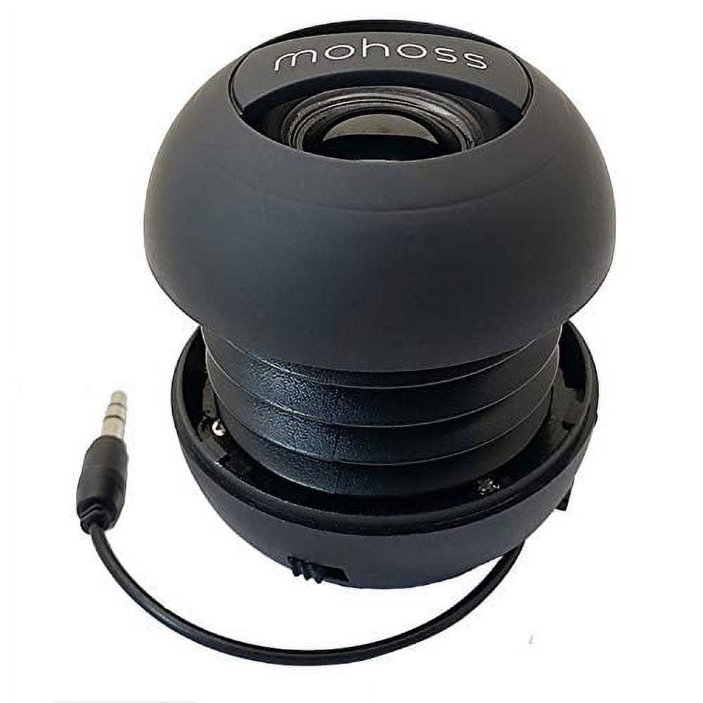 Mini Bass Speaker, mohoss Portable Plug in Speaker with 3.5mm Aux Audio ...