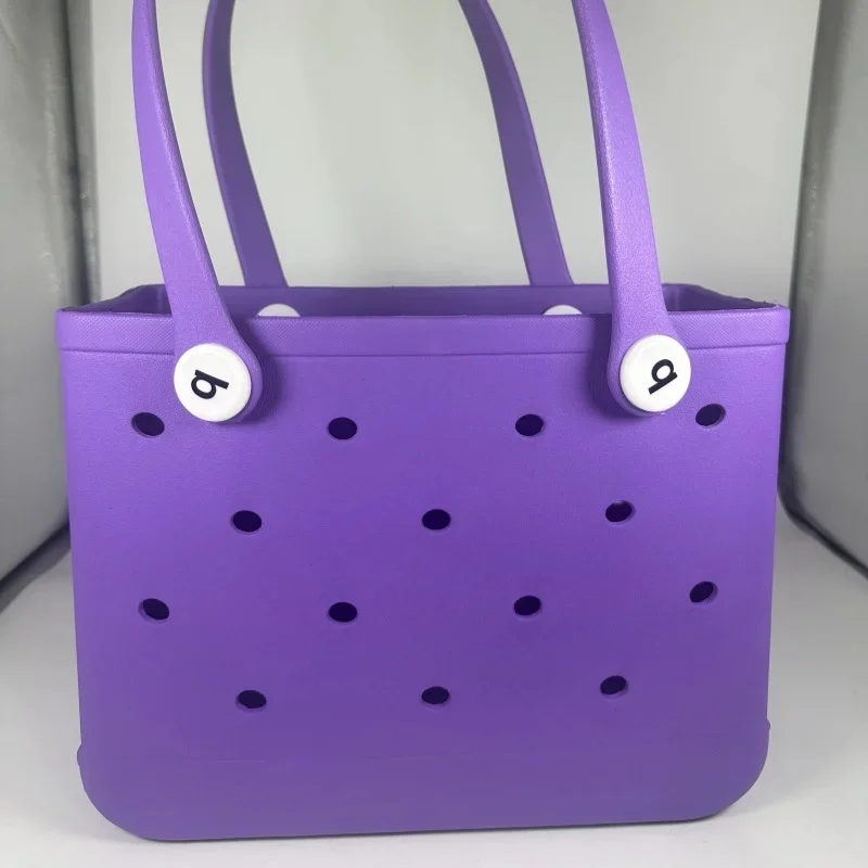 Mini Beach Bag EVA Rubber Waterproof Handbag Beach Picnic Storage ...