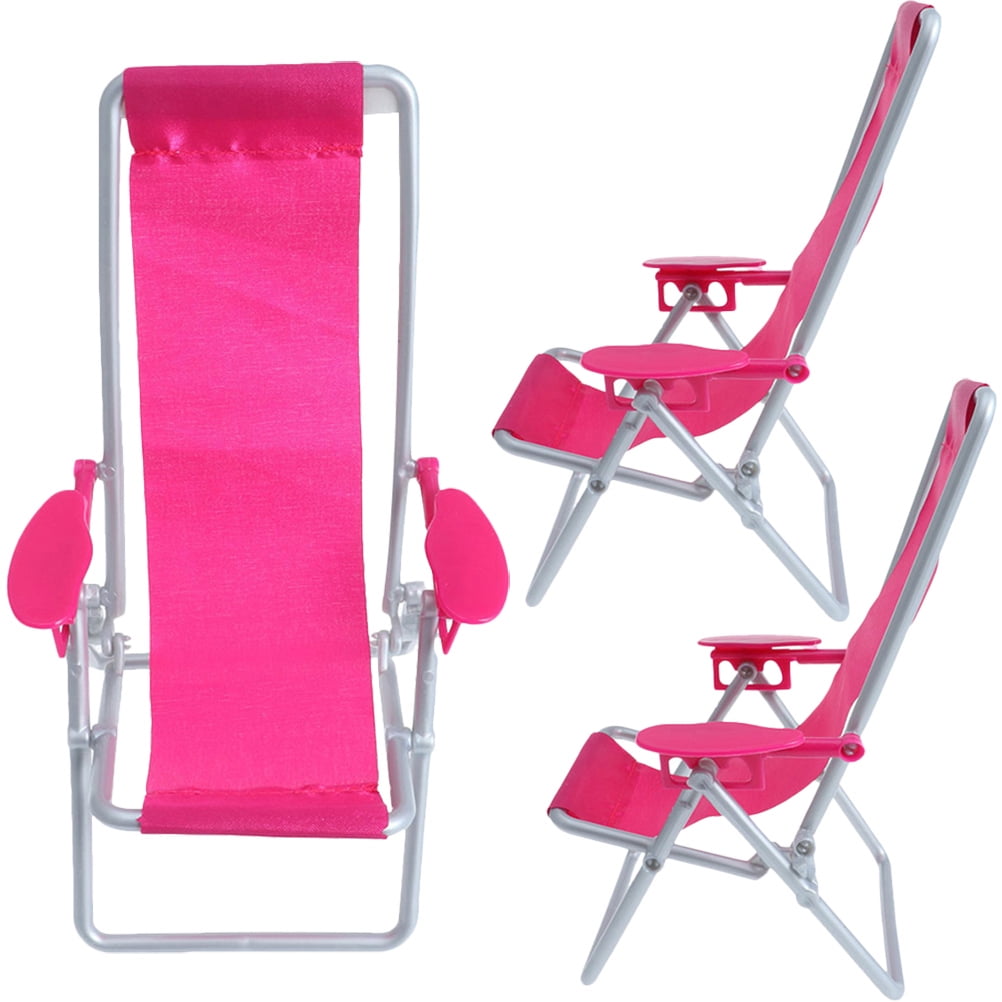 Mini Beach Chair 3 Pcs Cake Decorations Toys Home Accents Color Rosa ...