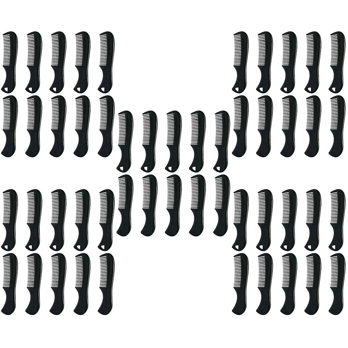 Mini Beard Comb Mustache Man 50 Pcs Modeling Plastic Combs Hair Cutting ...